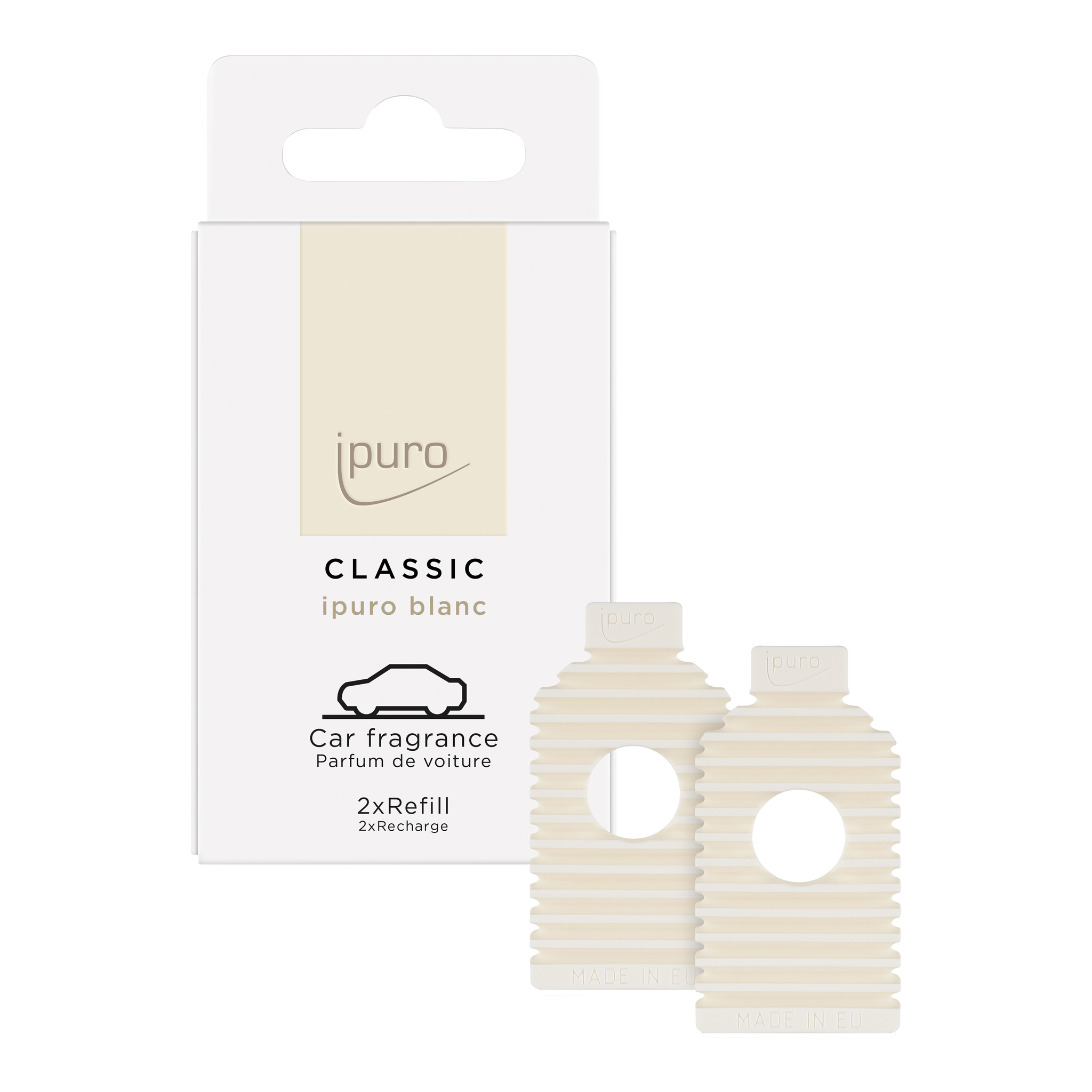 CLASSIC ipuro blanc car fragrance refill pack